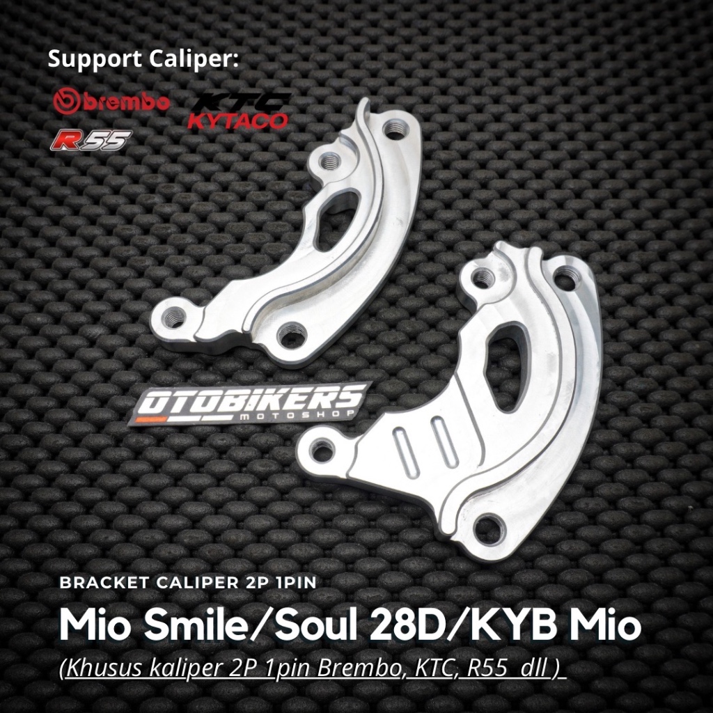 Jual BREKET KALIPER 2P 1 PIN >(Khusus BREMBO, KTC DLL ) MIO SMILE SPORTY SOUL DISC PIRINGAN ...