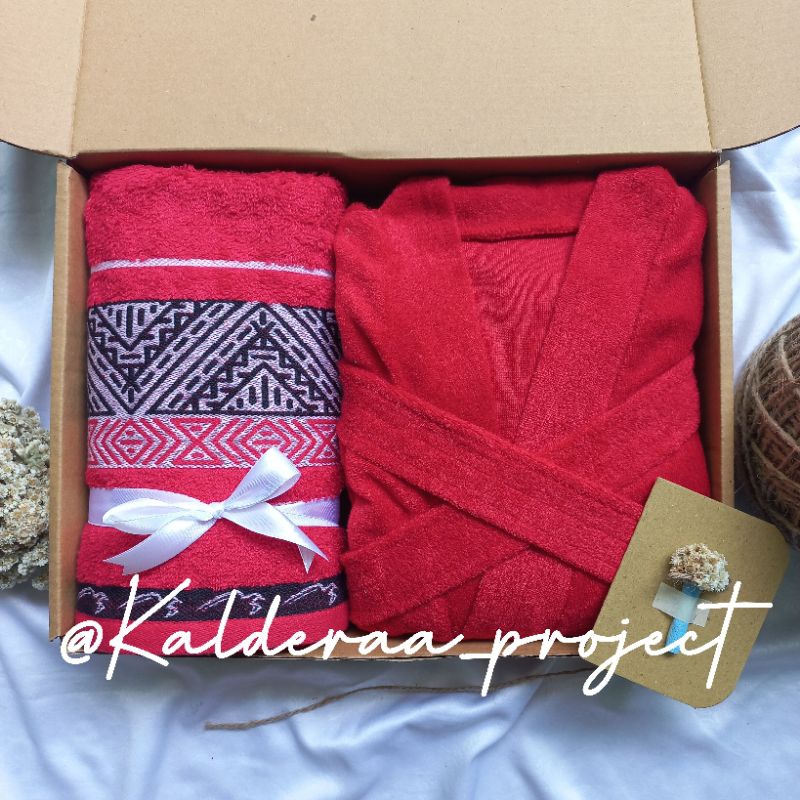 Jual Hampers Handuk Kimono Mandi / Seserahan Handuk Kimono Set / Kado ...
