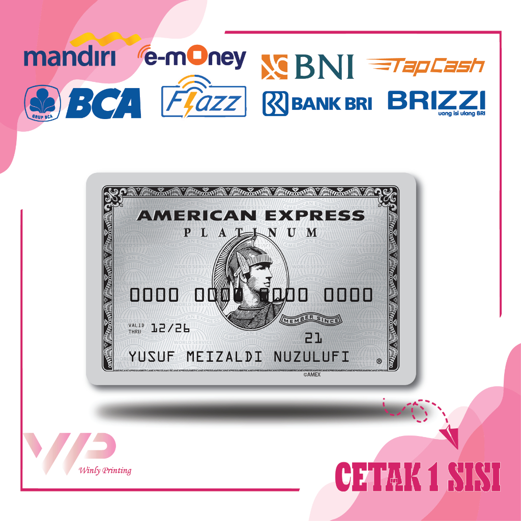 Jual KARTU EMONEY DEBIT AMEX SILVER AMERICAN EXPRESS MANDIRI BCA GEN 2 ...