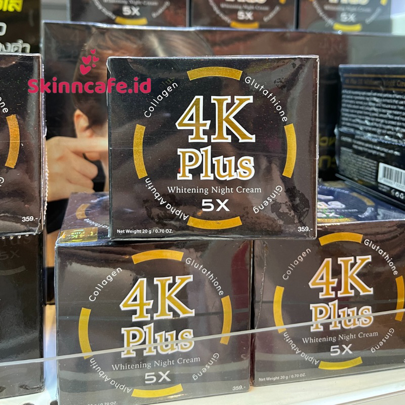 Jual 4K PLUS WHITENING NIGHT CREAM AND BB CREAM SPF 50++ ORIGINAL ...