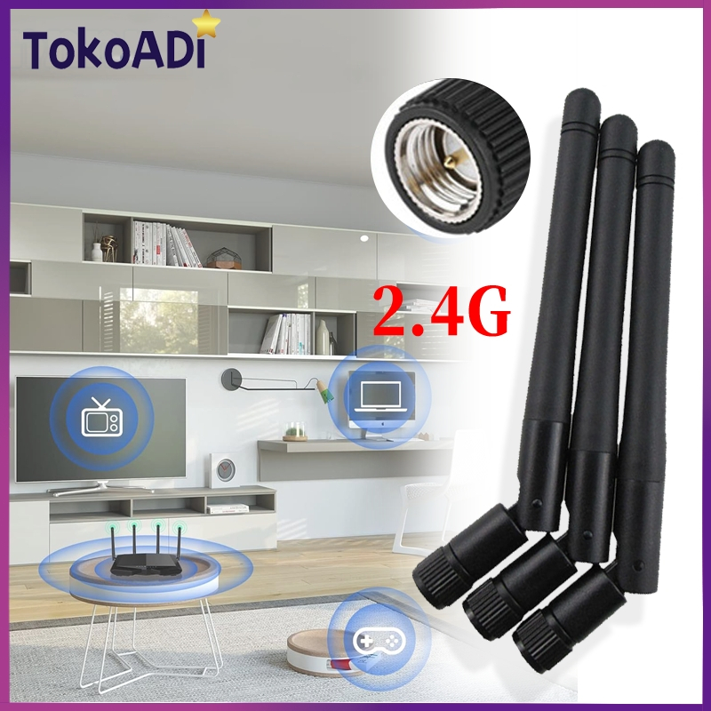 Jual CDSENET Antena Router WiFi Amplifier Dual Band 2.4GHz 5GHz 6dbi ...