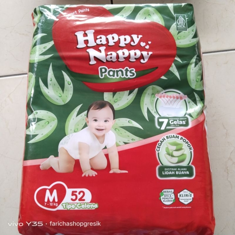 Jual PAMPERS HAPPY NAPPY PANTS S60/ M52 /L46 /XL42/XXL36 (KEMASAN BARU ...