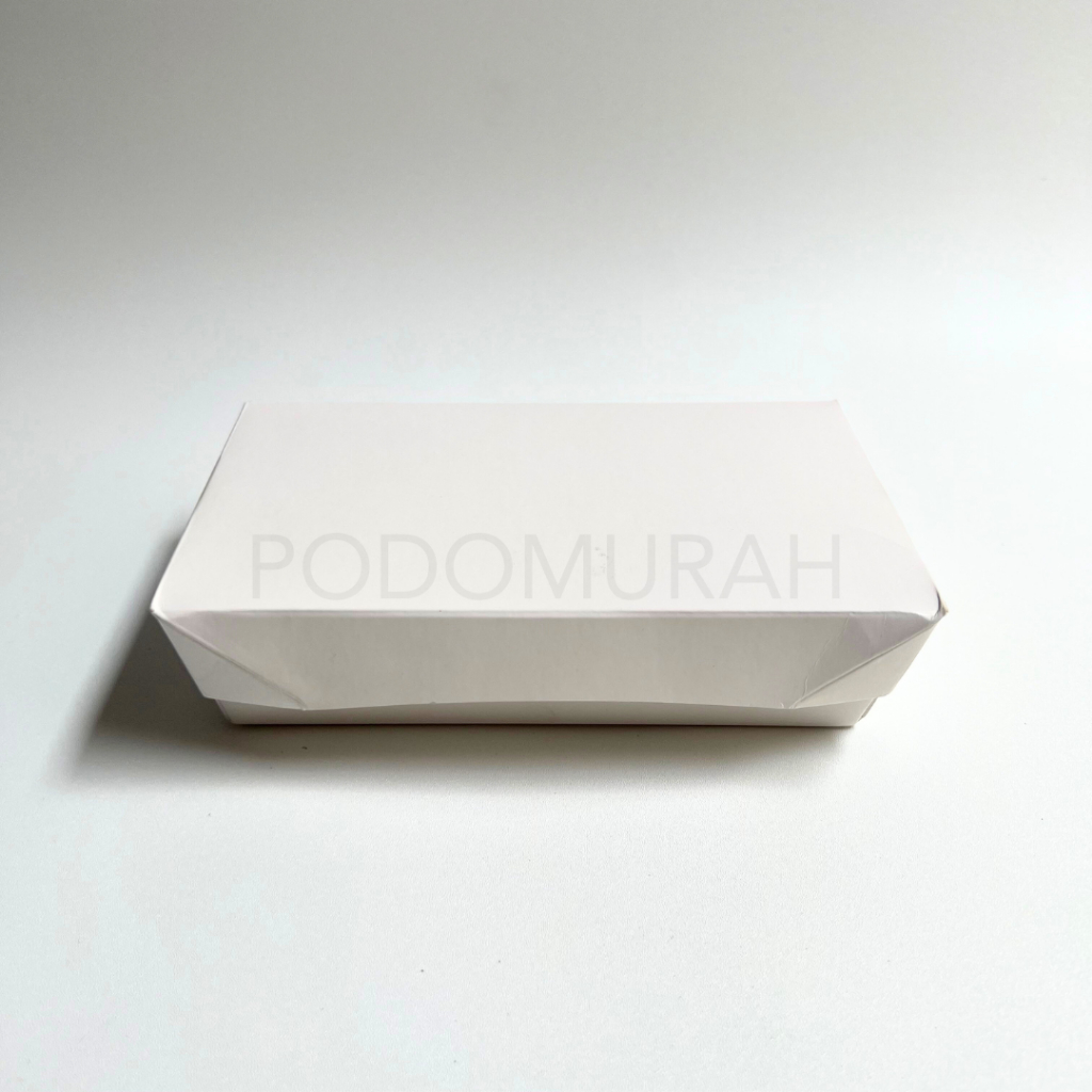 Jual Paper Lunch box medium polos / langsung pakai (50 PCS) | Shopee ...