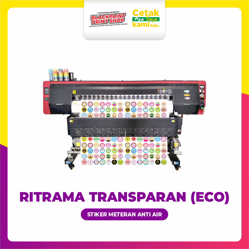 Jual Stiker Meteran Ritrama Transparan / Cetak Stiker Outdoor / Stiker ...