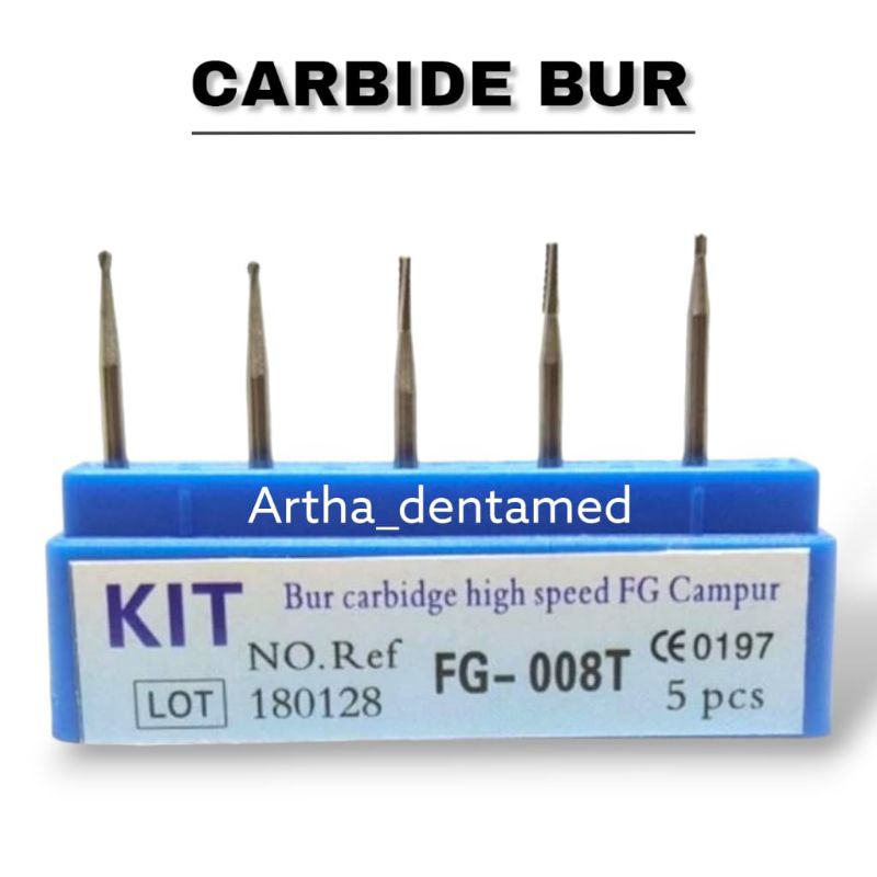 Jual Carbide bur Highspeed round & Fissure set FG-008T | Shopee Indonesia