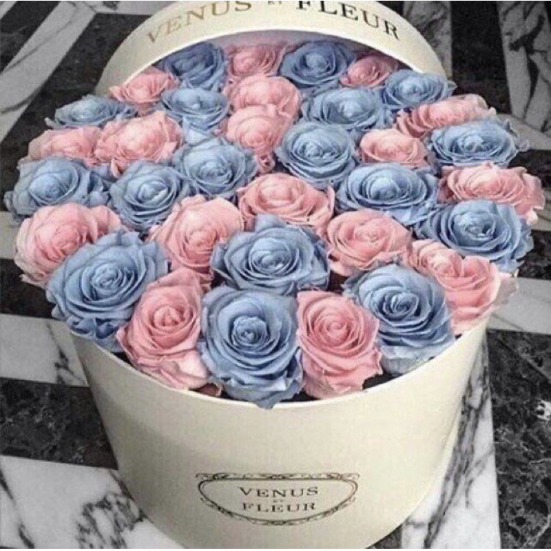 Jual The Pastelic Unicorn Blue Mix Pink Bloombox Bouquet Bucket Buket ...