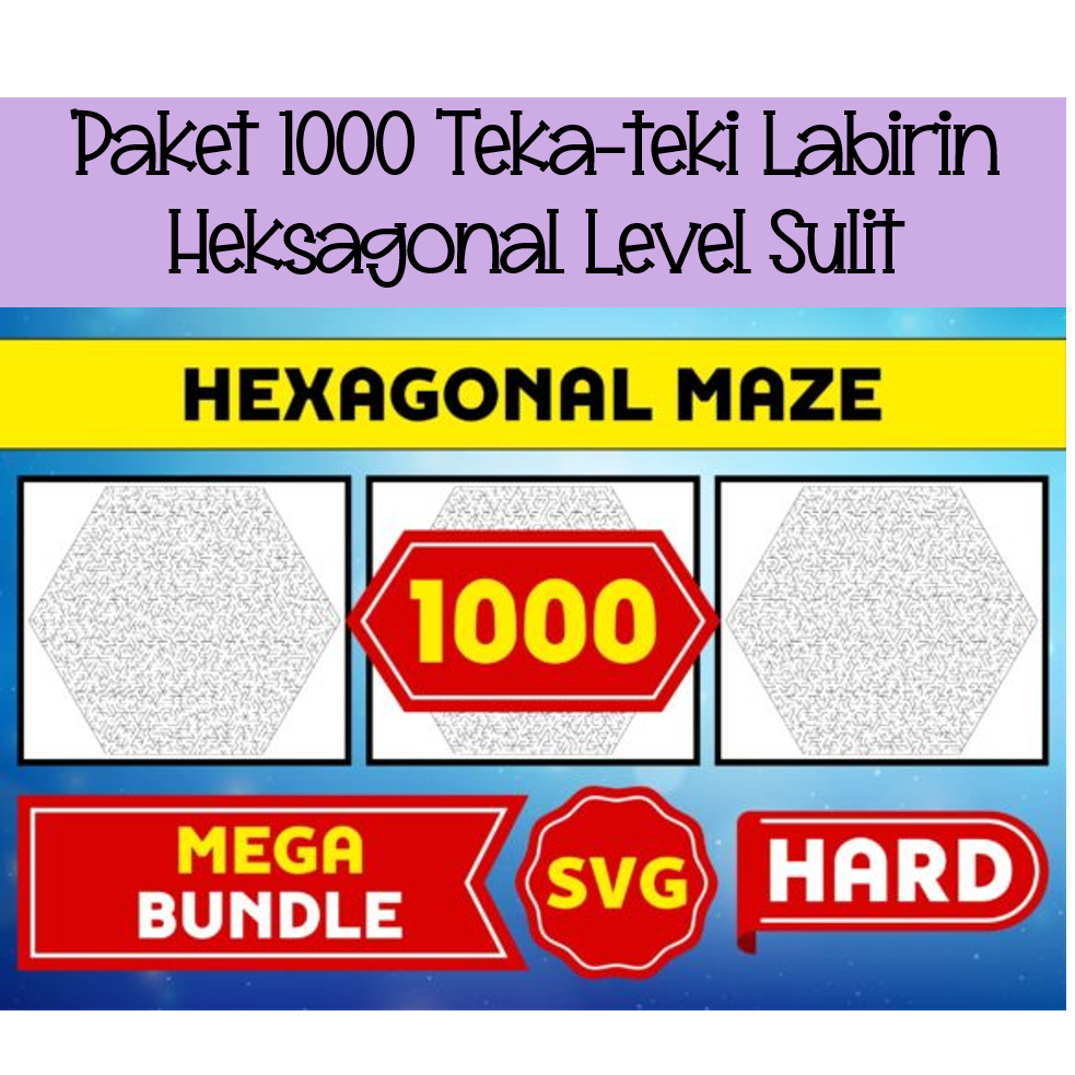 Jual Paket 1000 Teka-teki Labirin Heksagonal Level Sulit | Shopee Indonesia