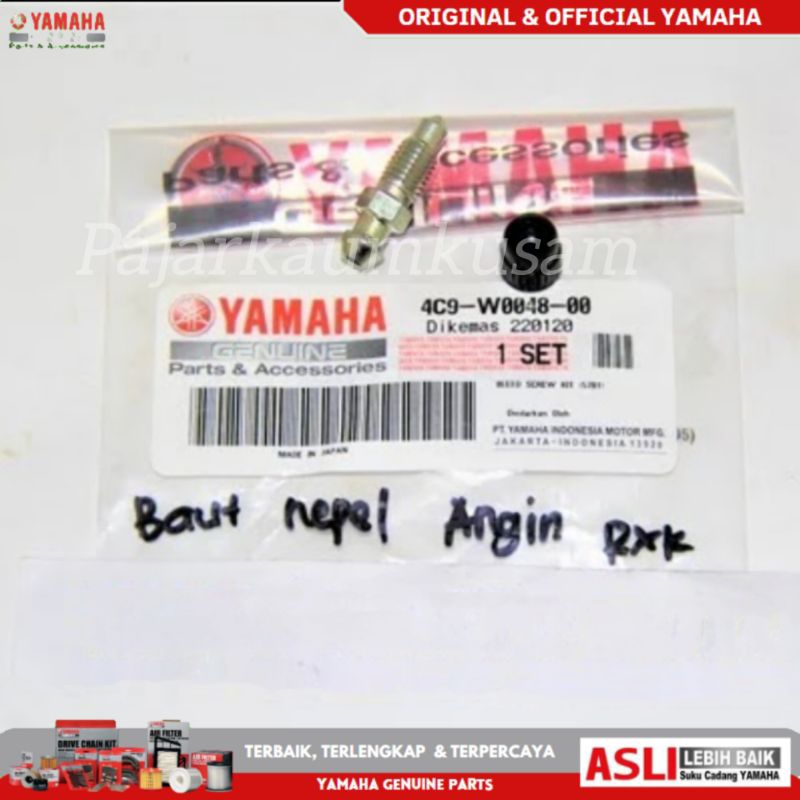 Jual BAUT NEPEL PEMBUANGAN ANGIN KALIPER DEPAN R15 RX KING RXS 4C9 ...