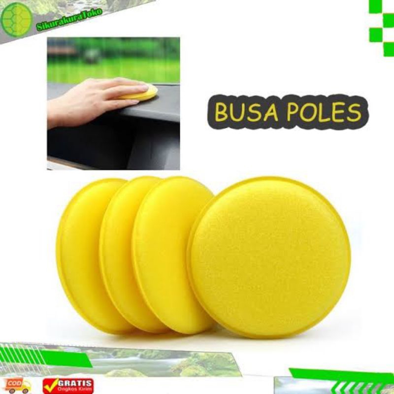 Jual Pad busa poles Bulat Kuning / waxing Mobil Motor 10 cm | Shopee ...