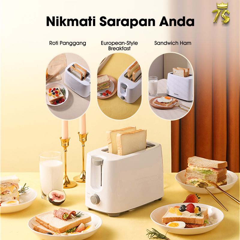 Jual Samono 500W Toaster Pemanggang Roti Listrik Bread Toaster 7 ...