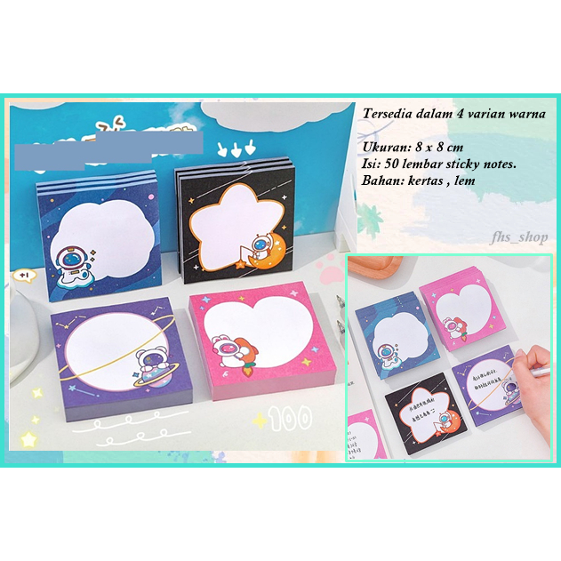 Jual Sticky Note Sticky Notes Memo Tempel Memo Sticky Notes Aesthetic ...