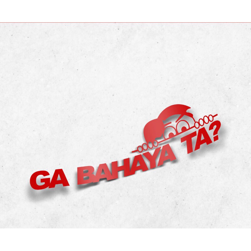 Jual Stiker Gak bahaya Tah Sticker cutting | Shopee Indonesia Jual Stiker Gak bahaya Tah Sticker cutting | Shopee Indonesia