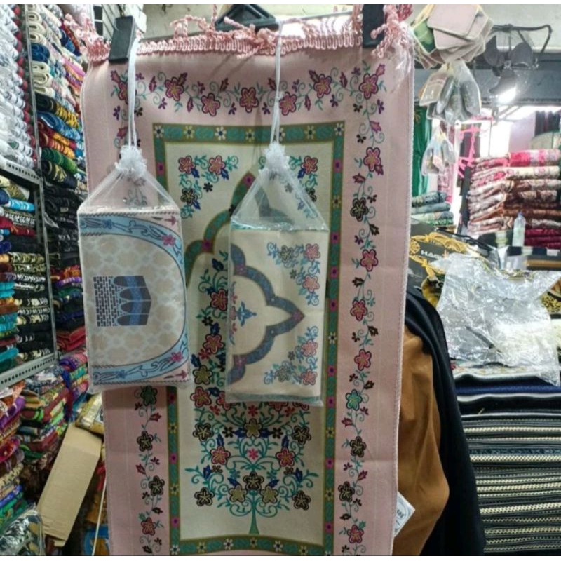 Jual 10 pcs sajadah Suede mini kemas tile | Shopee Indonesia