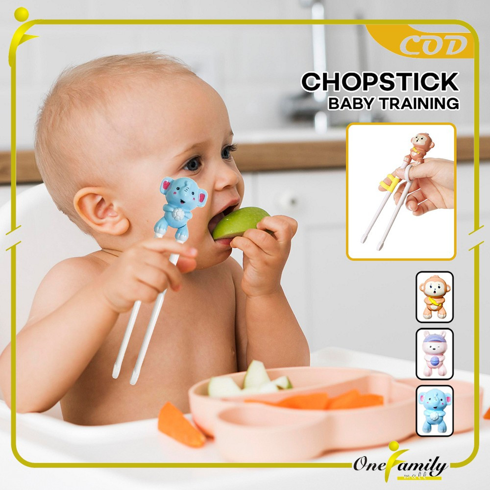 Jual ONE-C987 Chopstick Sumpit Anak Karakter Animal Alat Makan Anak ...