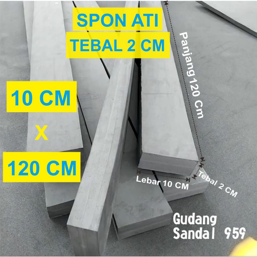 Jual SPON ATI TEBAL 2 CM WARNA HITAM UKURAN LEBAR 10CM X PANJANG 120CM ...