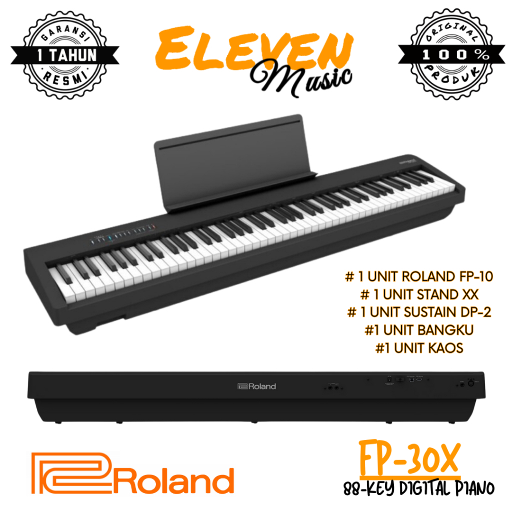 Jual Roland FP-30X 88-key Digital Piano Original Roland FP30X | Shopee ...