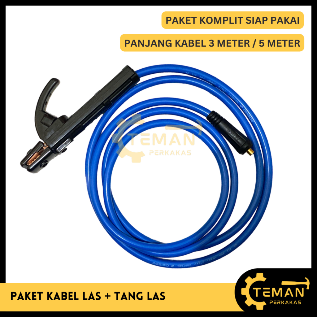 Jual PAKET Kabel Las 3 METER + Tang Las 300A / Kabel Stang Las Tembaga ...