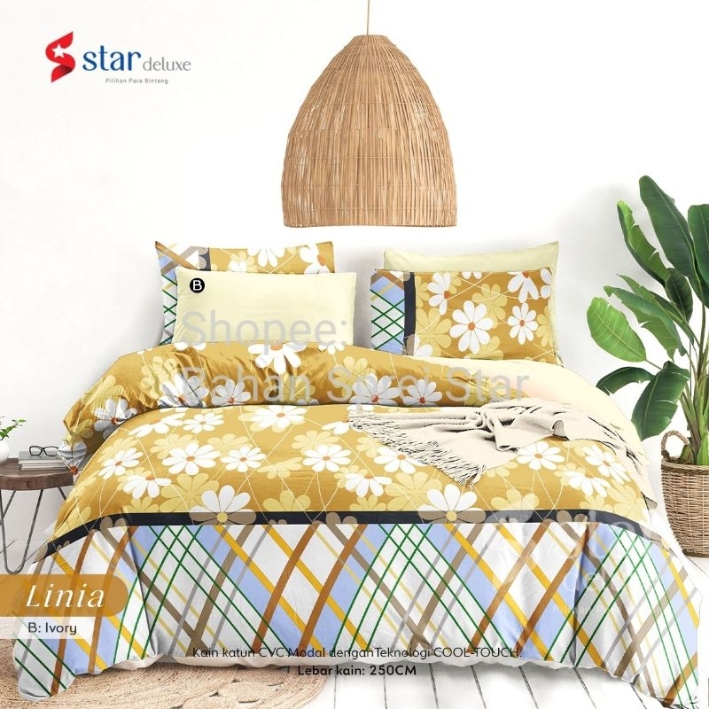 Jual Bahan Kain Sprei Star - Linia | Shopee Indonesia