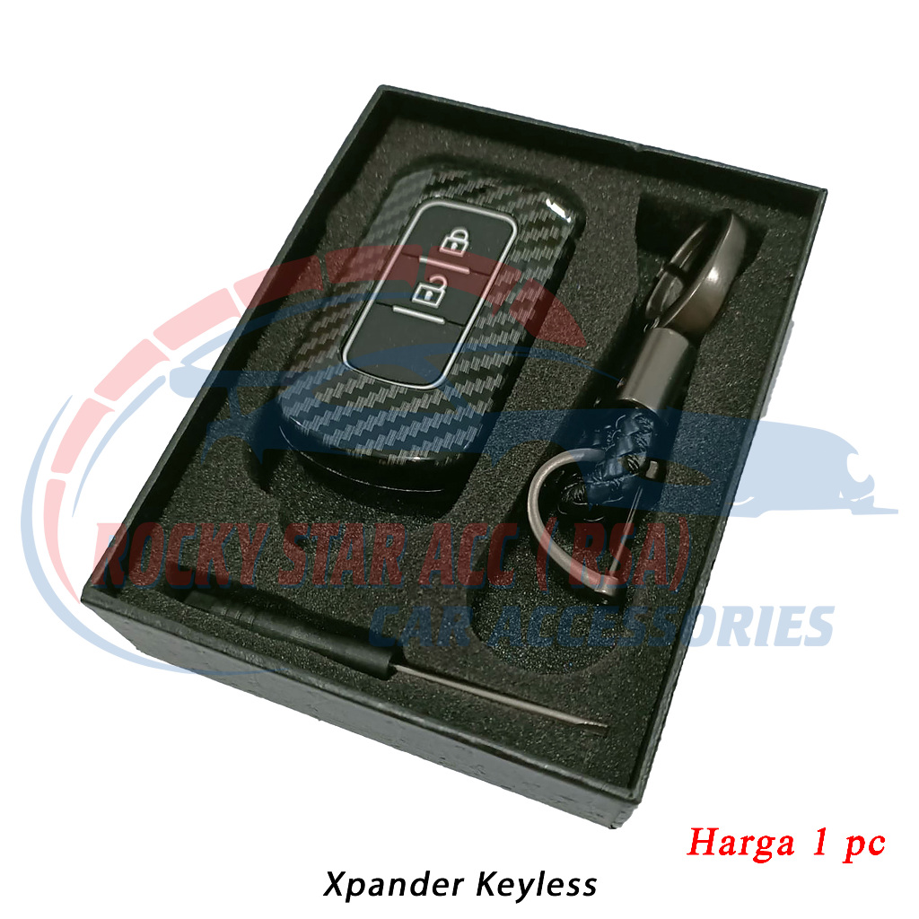 Jual Casing Kunci Remote Mobil Carbon Fiber - Xpander Keyless / Pajero ...