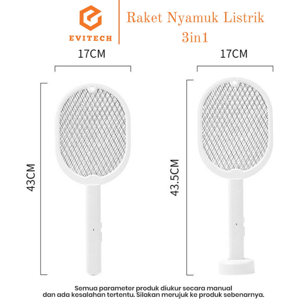 Jual Raket nyamuk listrik Multifungsi Alat pemukul nyamuk elektrik ...