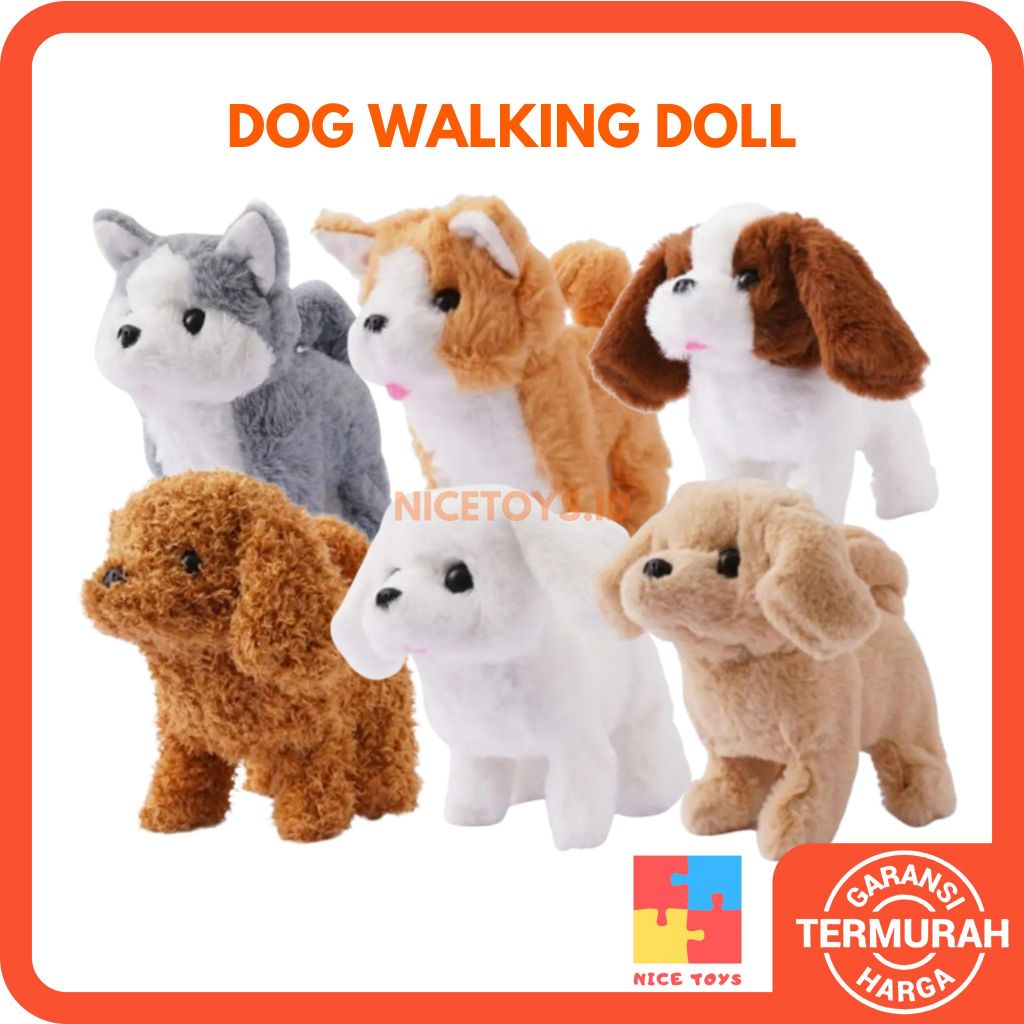 Jual Dog Walking Doll Boneka Anjing Mainan Bayi Boneka Bayi Boneka Anak ...