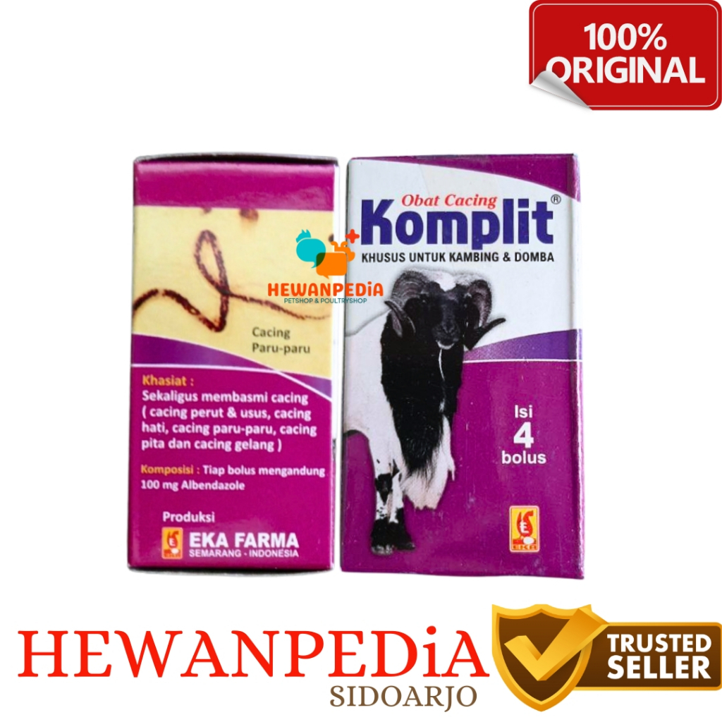 Jual OBAT CACING KOMPLIT KAMBING DOMBA EKA FARMA 4 BOLUS Hewanpedia ...