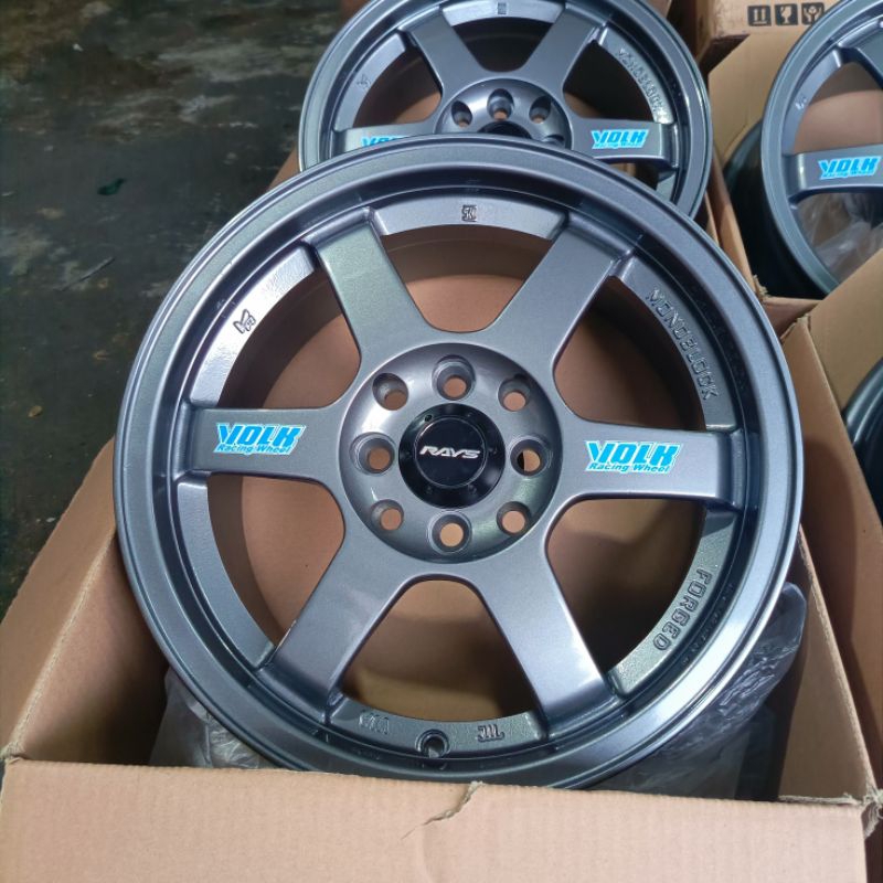 Jual 4 velg R15 Volks rays TE 37 + 185/65 lebar 6,5 ET 40 avanza xenia ...