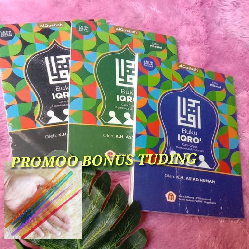 Jual Buku Iqro berwarna / iqro besar / iqro' milenial terbaru COD iqra ...