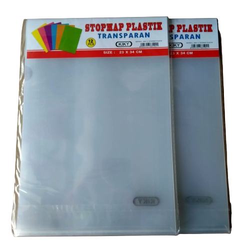 Jual MAP L Bening / Stopmap L Plastik Transparan Kiky / Map L F4 (PACK ...