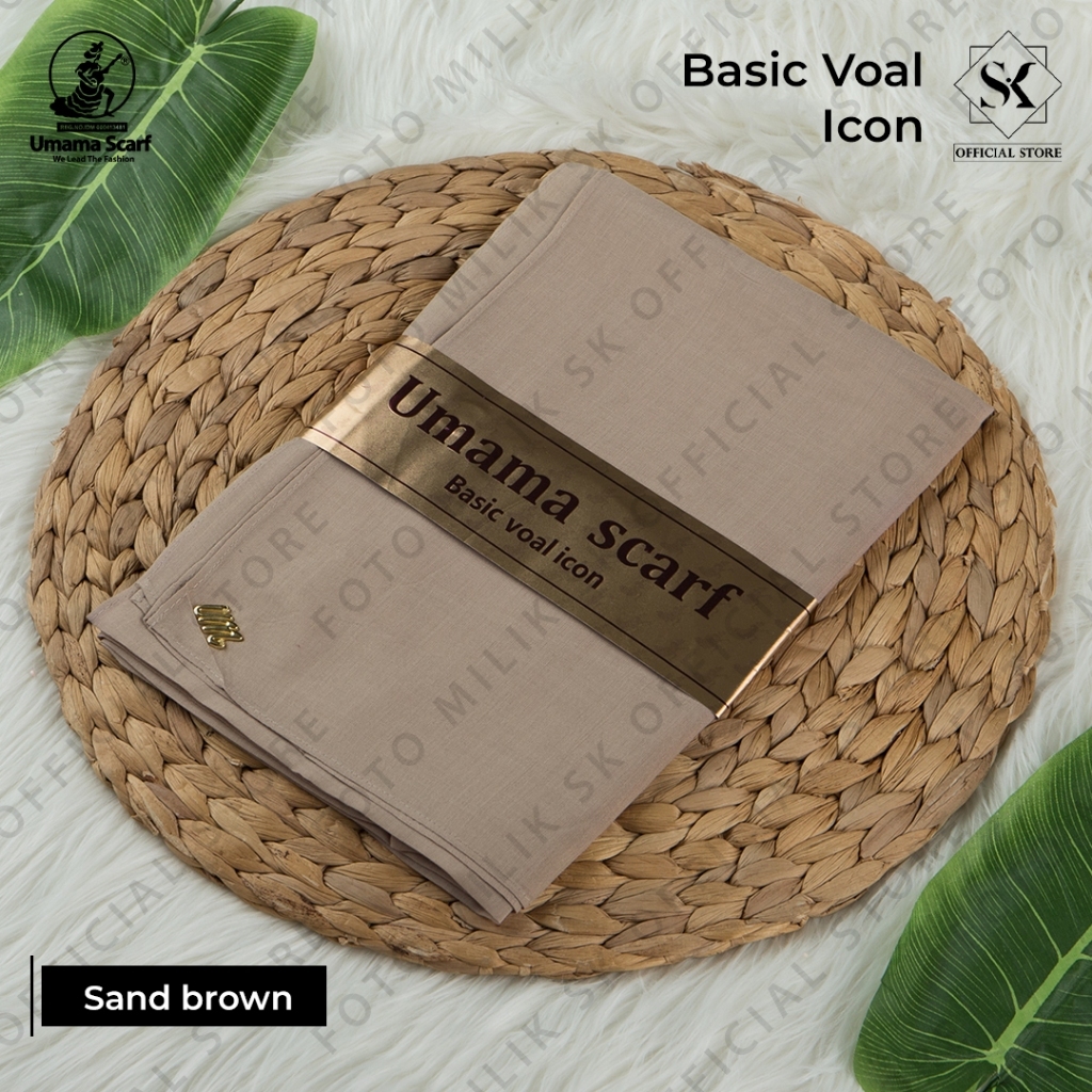 Jual Hijab Basic Voal Jahit Umama Scarf Kerudung Segiempat Polos ...