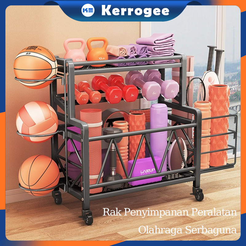 Jual ⚡Ready⚡Rak Peralatan Olahraga Sport Storage Multipurpose Rak ...