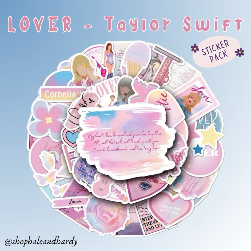 Jual Taylor Swift Sticker Pack - LOVER | Stiker Mini TS Swiftie ...