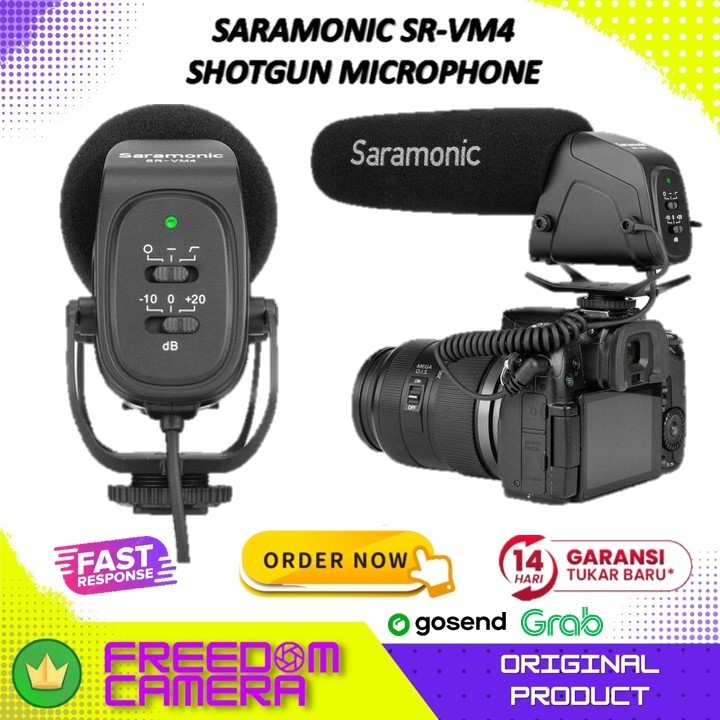 Jual Saramonic SR-vm4 Shotgun Microphone | Shopee Indonesia