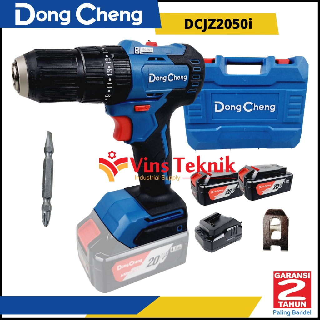 Jual Mesin Bor Tembok Baterai Cordless Impact Drill 20V DONGCHENG ...