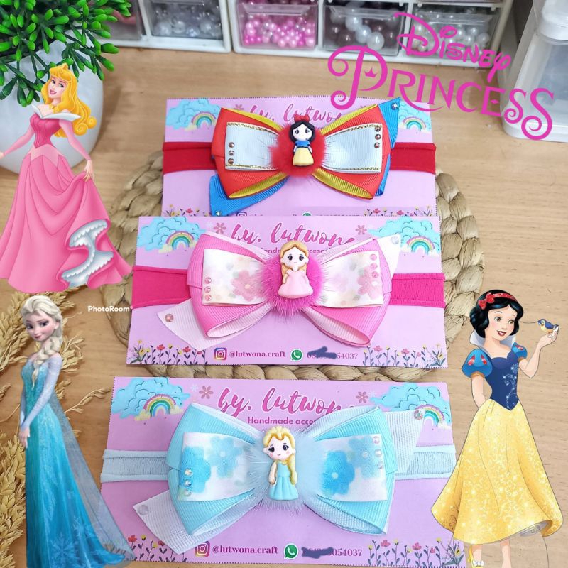 Jual Headband disney princess/snow white/bandana bayi/princee aurora ...