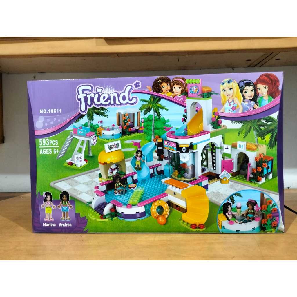 Jual MAINAN ANAK EDUKATIF/BRICK/BONGKAR PASANG FRIENDS SUMMER POOL ...