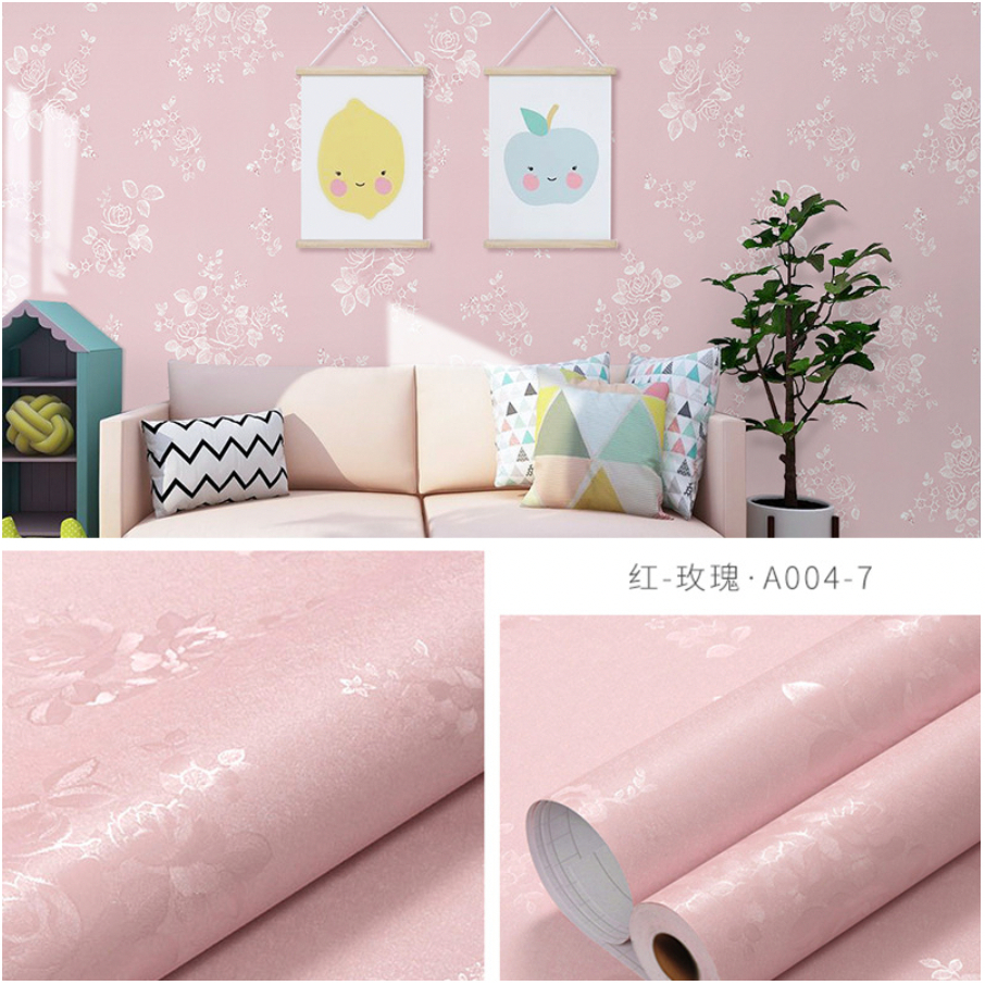 Jual WALLPAPER DINDING ukuran 45 CM x 10 M Motif BATIK POLOS EMBOSS VINTAGE GOLD PINK PUTIH BIRU ...