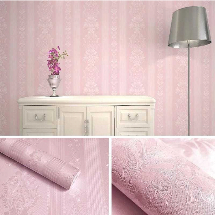 Jual WALLPAPER DINDING ukuran 45 CM x 10 M Motif BATIK POLOS EMBOSS VINTAGE GOLD PINK PUTIH BIRU ...