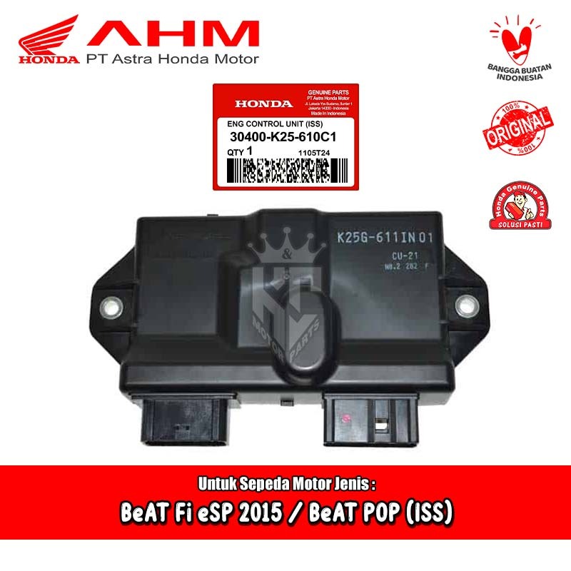 Jual 30400 K25 610C1 ECU ECM CDI Honda BeAT Pop Scoopy Fi eSP Stater ...