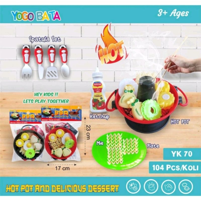 Jual MAINAN ANAK PEREMPUAN BBQ SUKI FAST FOOD MASAK MASAKAN BARBEQUE ...