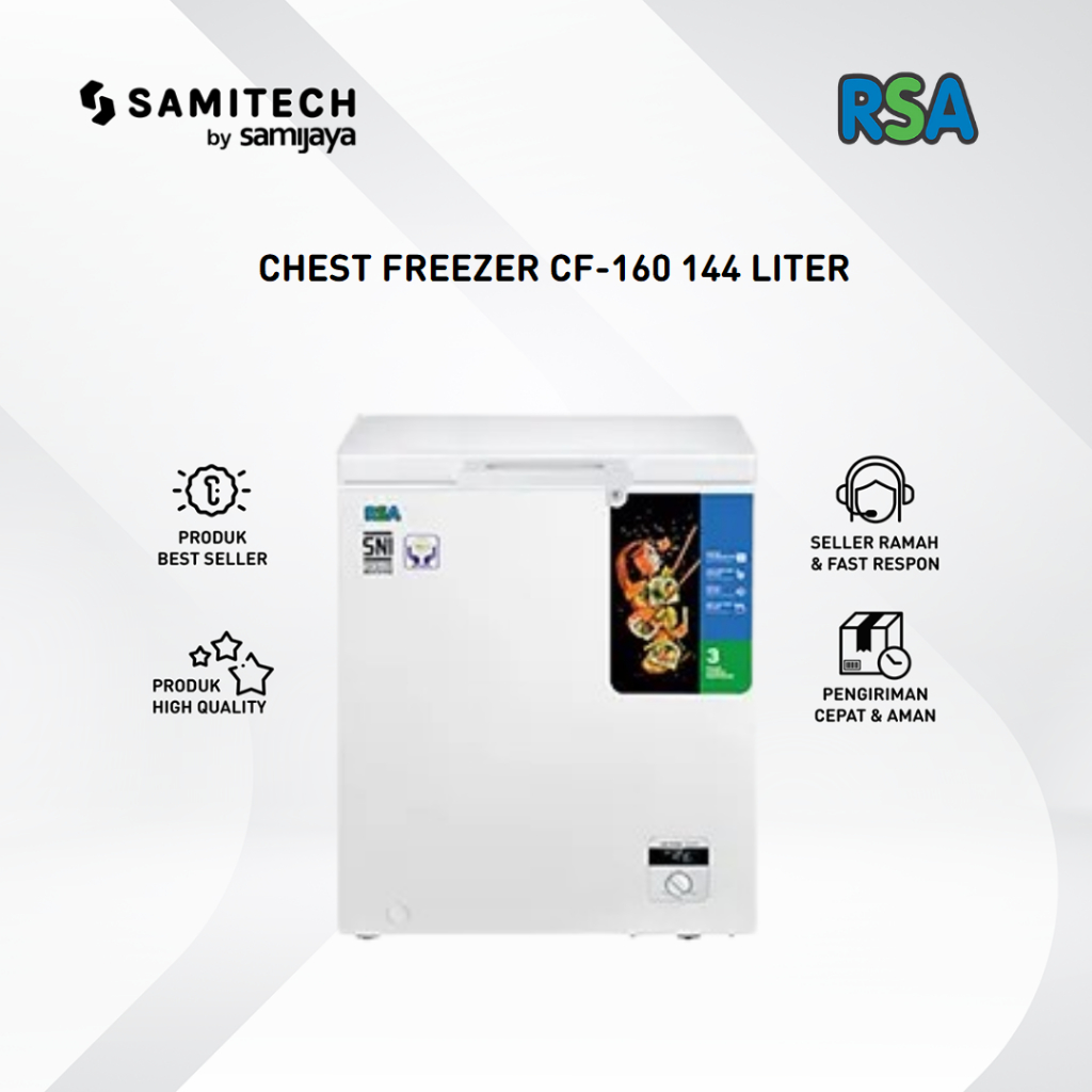Jual RSA Chest Freezer CF160 / CF-160 (150 Liter) | Shopee Indonesia