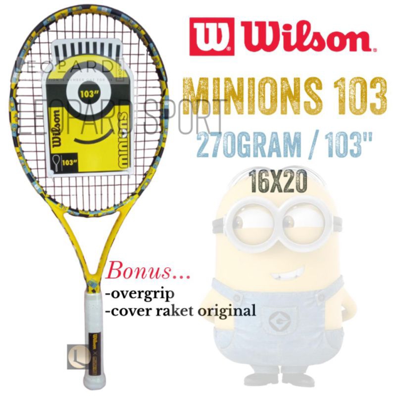 Jual Raket Tenis Wilson Minions 3.0 103 270g / Racket Tennis | Shopee ...