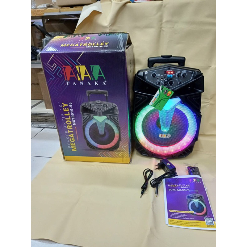 Jual TANAKA SPEAKER PORTABLE speaker TANAKA 10 inci speaker aktif ...