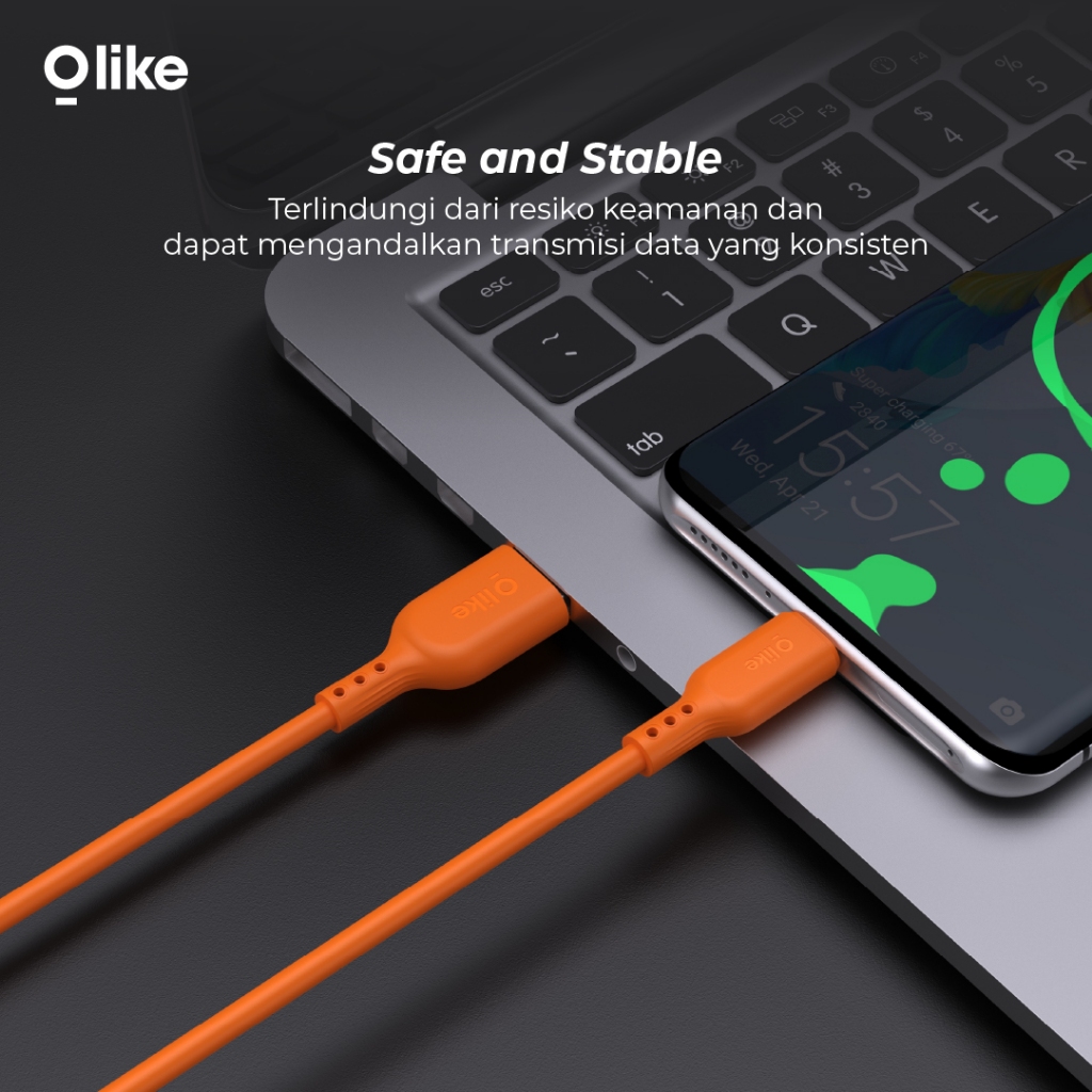 Jual KHANZAACC OLIKE D306C Kabel Data Type C Fast Charging 2.4A ( 1 ...