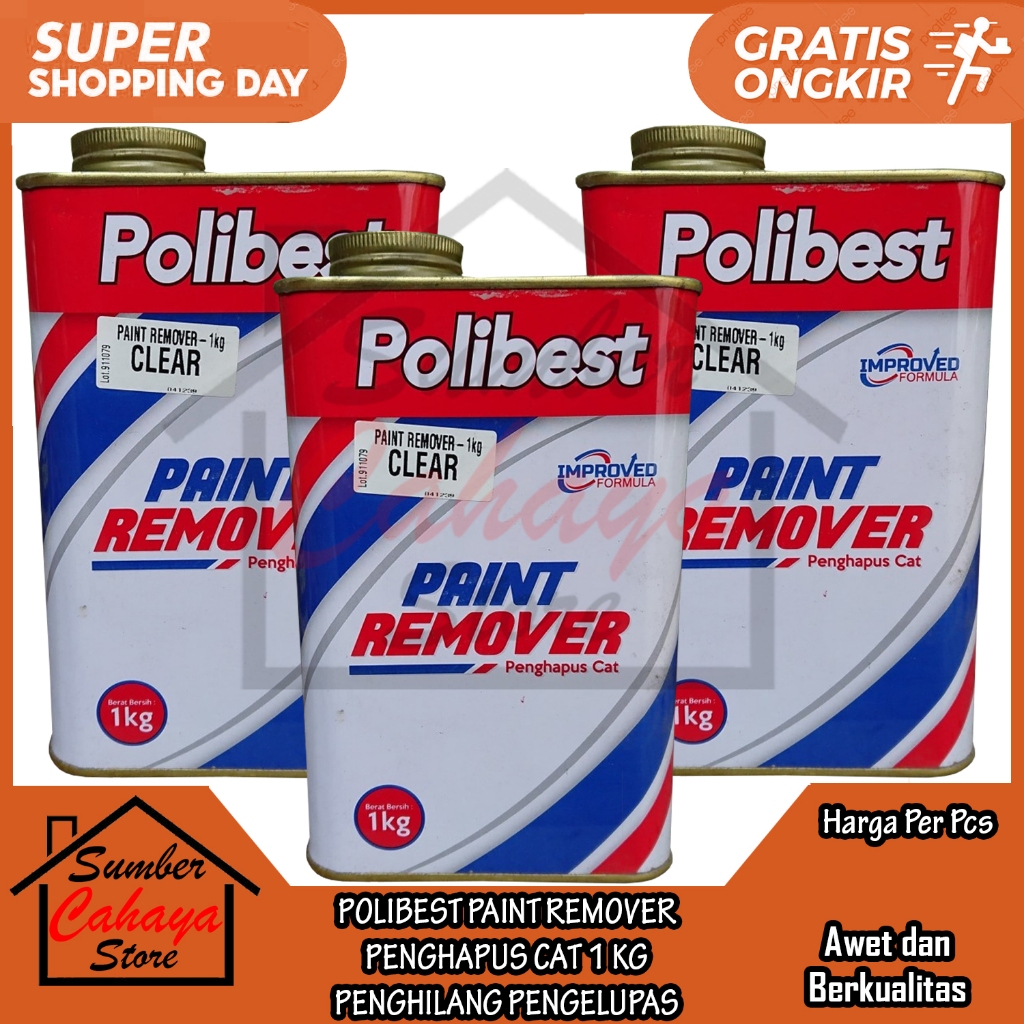 Jual Polibest Paint Remover 1 Kg Penghapus Cat Pengapus Penghilang ...