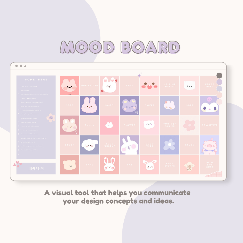 Jual Mood Board Spreadsheet Template Untuk iPad Tablet Laptop 2024 2025 ...