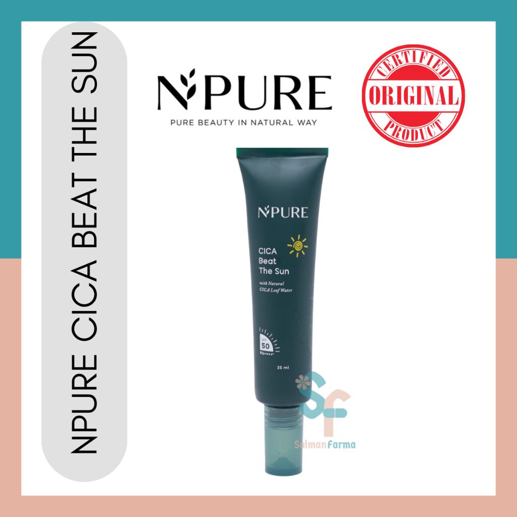 Jual NPURE Sunscreen Cica Beat The Sun / Sunscreen Hypoallergenic / SPF ...