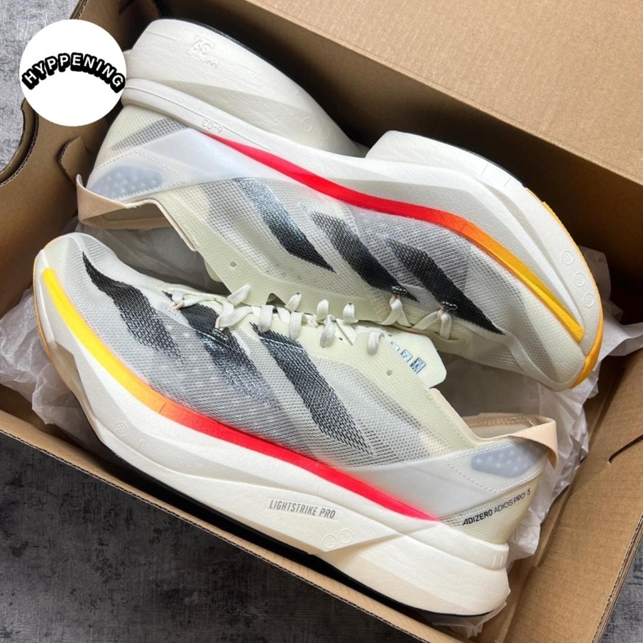 Jual ADIDAS ADIZERO ADIOS PRO 3 IVORY CRYSTAL SAND IG6442 | Shopee ...