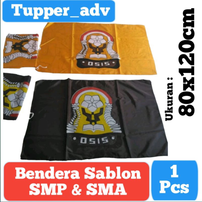 Jual Bendera OSIS Sablon SMP & SMA Ukuran 80x120cm | Shopee Indonesia
