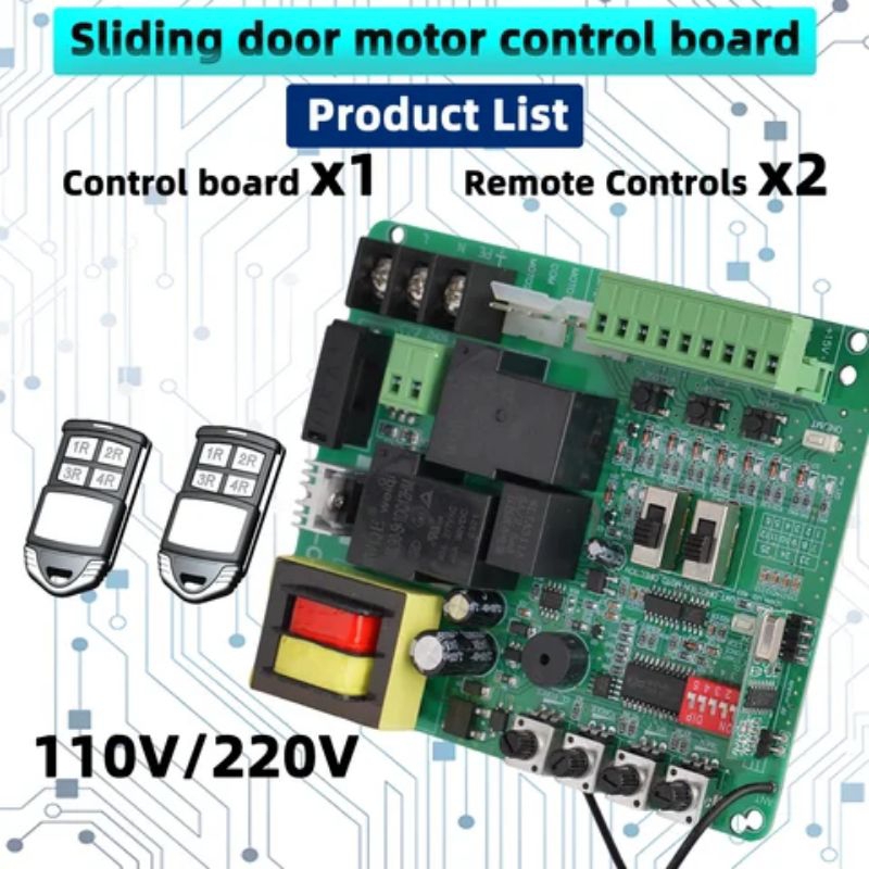 Jual Kualitas Bagus Sliding Door Motor Controller Board 220V AC APP Operated Sliding Door Motor ...